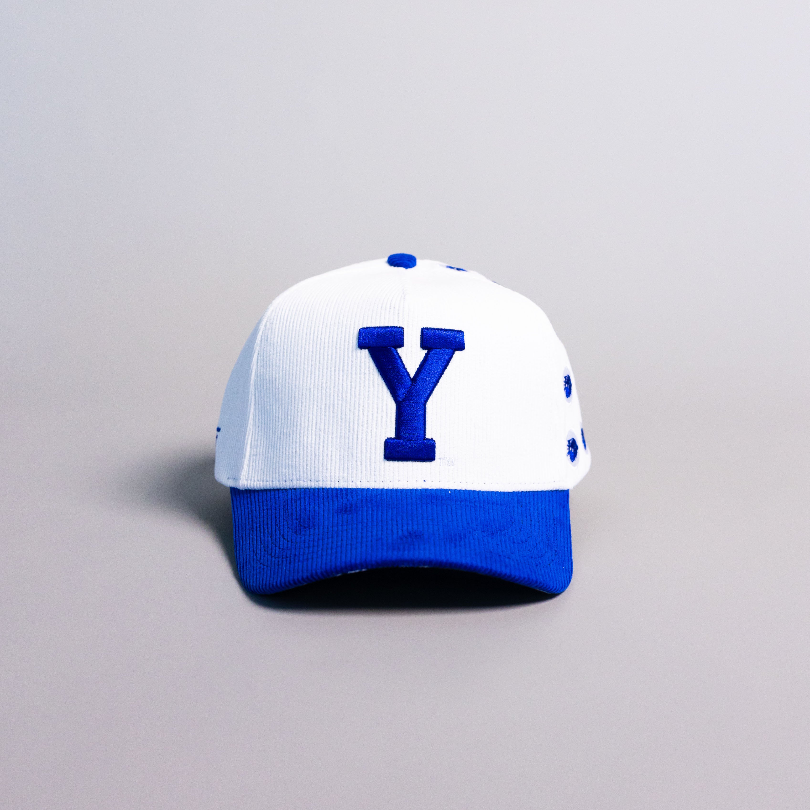 BYU 1984 Championship Y Hat White Royal Blue Corduroy Brim Snapback BYU ...