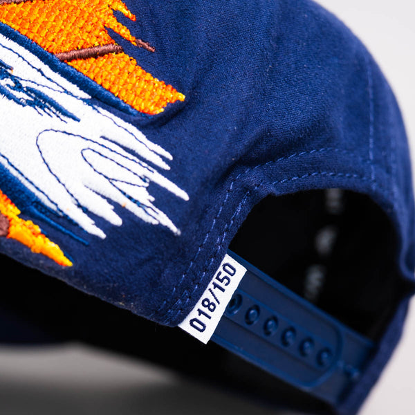 Navy Suede Spectrum Magic Utah State Snapback Hat - Woodn Grail
