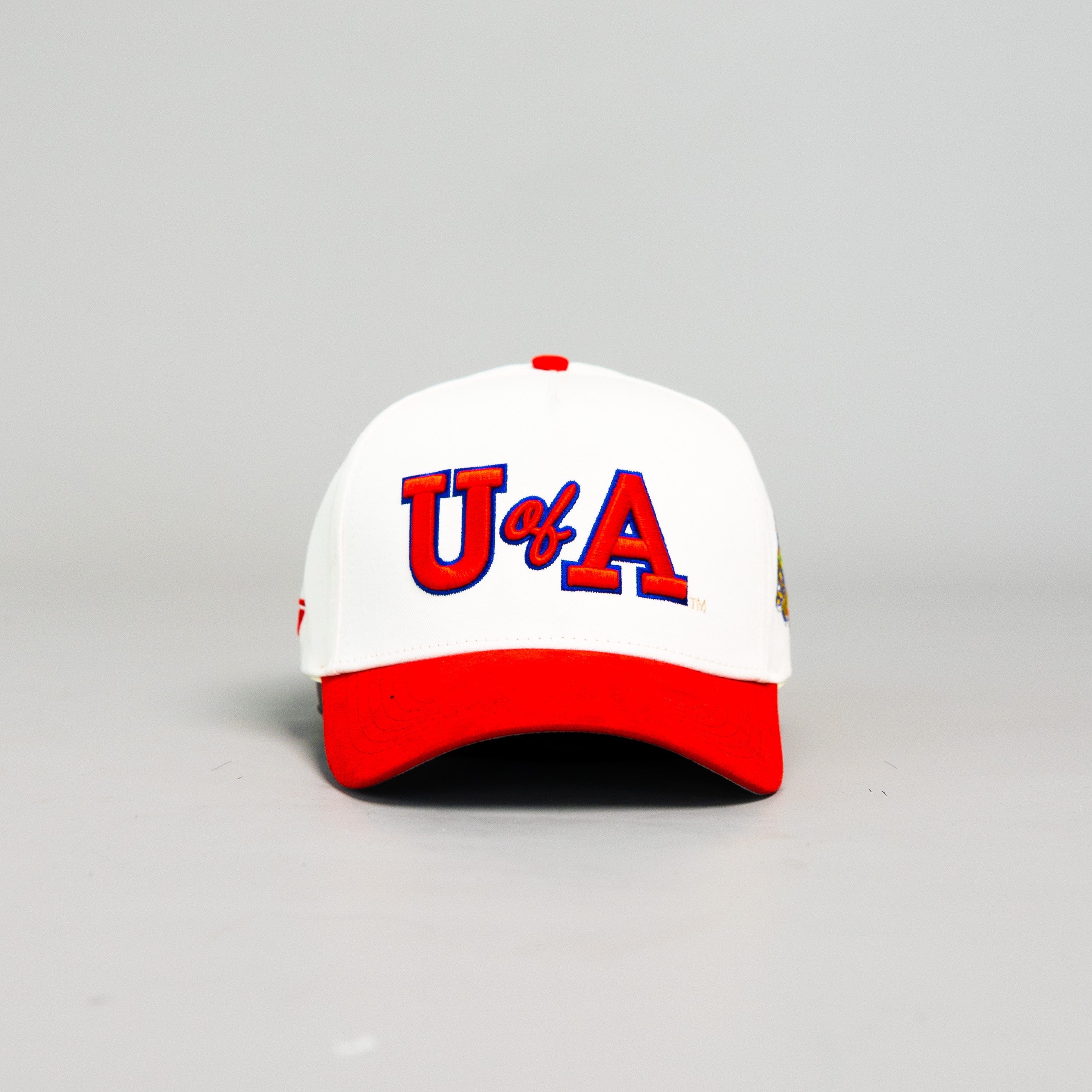 Arizona Wildcats Youth Hat White Red Brim U of A Logo Snapback Kids ...